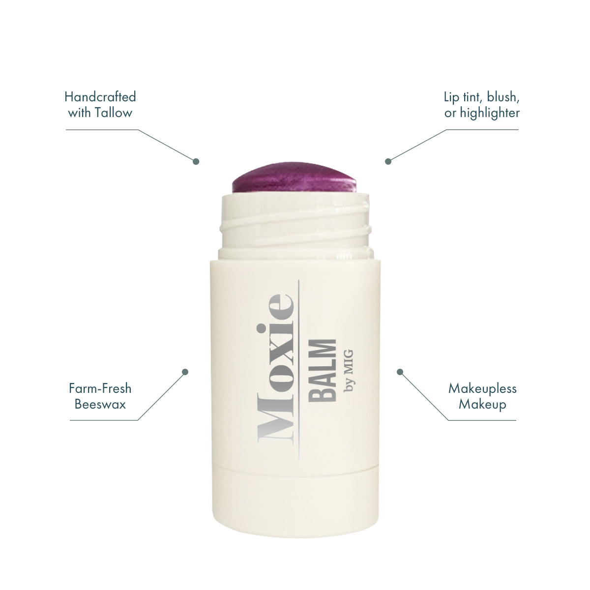 Moxie Blushing Color Balm W/Tallow – Herbal Alchemy