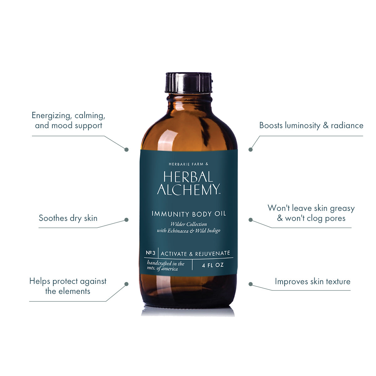 Wilder Body Oil with Echinacea & Wild Indigo – Herbal Alchemy